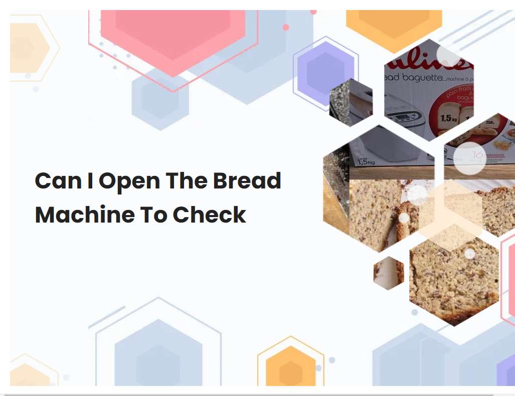 Can I Open The Bread Machine To Check | breadmach.com